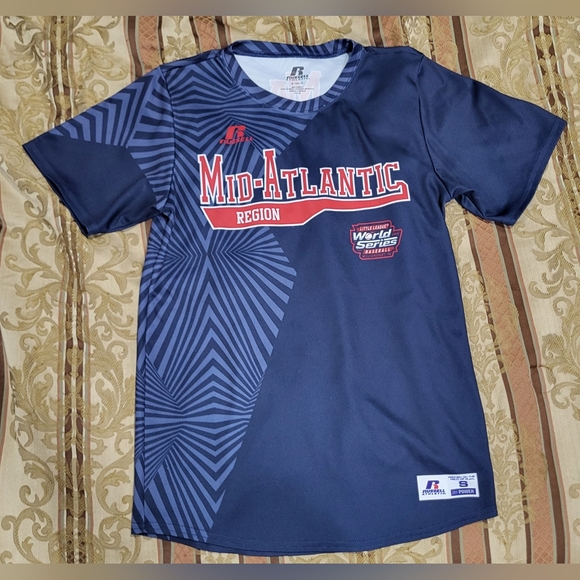 Russell Athletic | Shirts | Mid Atlantic Youth Baseball Jersey Little ...